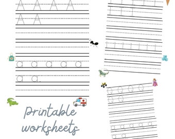 Letter Identifying Sheets / Alphabet Tracing Sheets / Matching ...