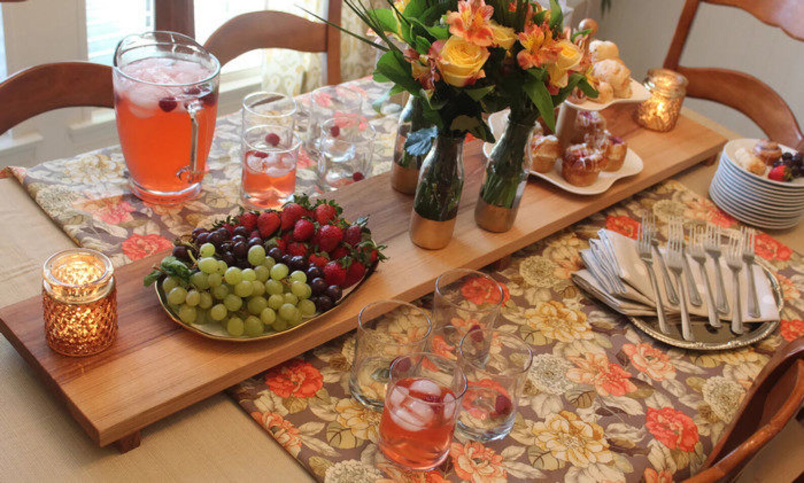 Wooden Table Runner Rustic Home Décor Tabletop Centerpiece - Etsy