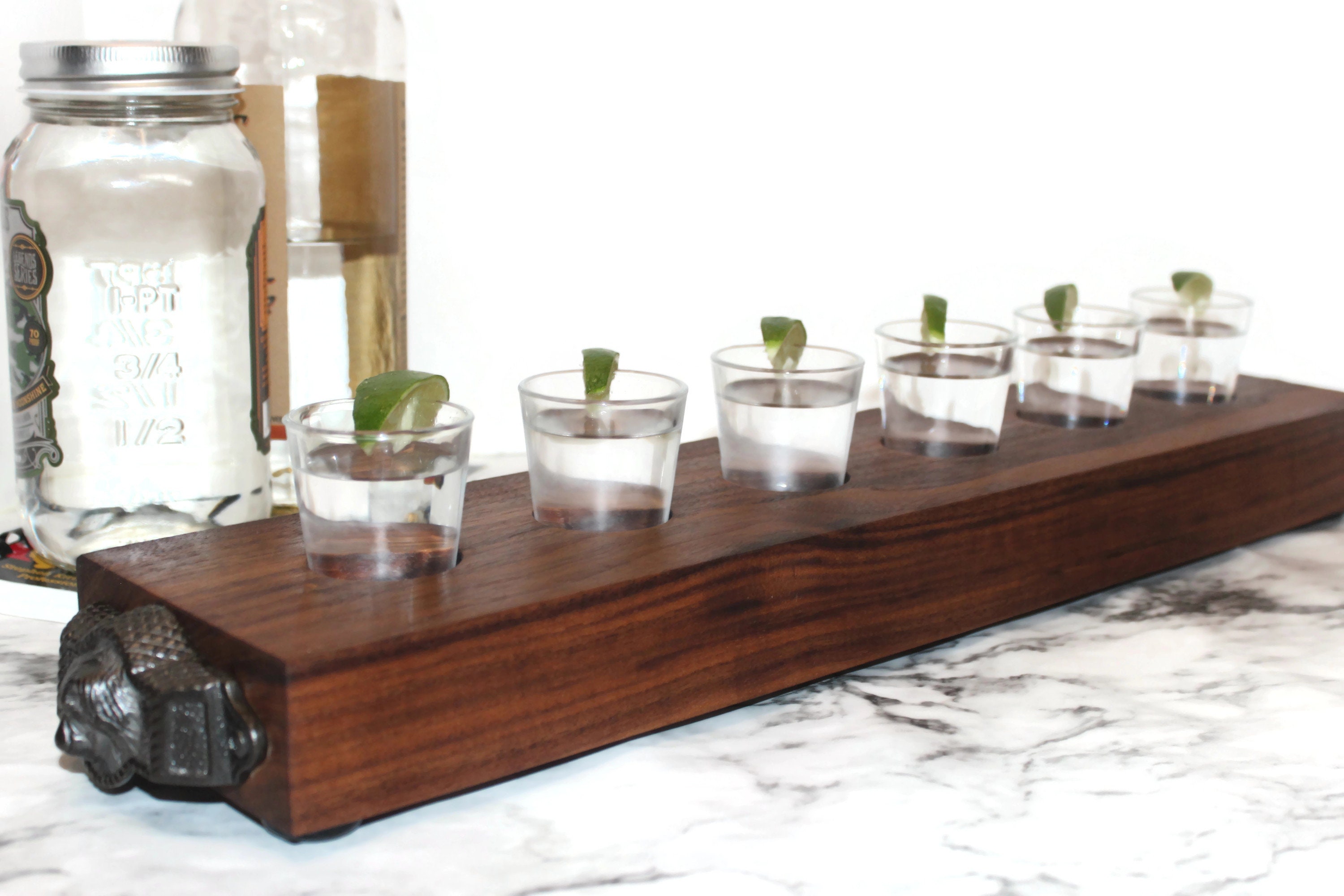 Tequila Shot Tray Tequila Board Shot Glass Holder Vodka Etsy
