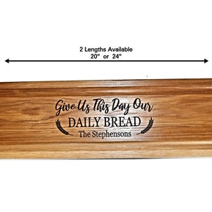 Bread Board Personalized, Charcuterie Board, Our Daily Bread, Cheese ...