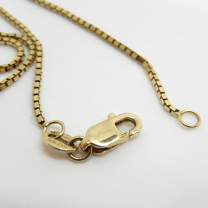 Vintage 10K Yellow Gold 20 Inch Box Chain X8450 - Etsy