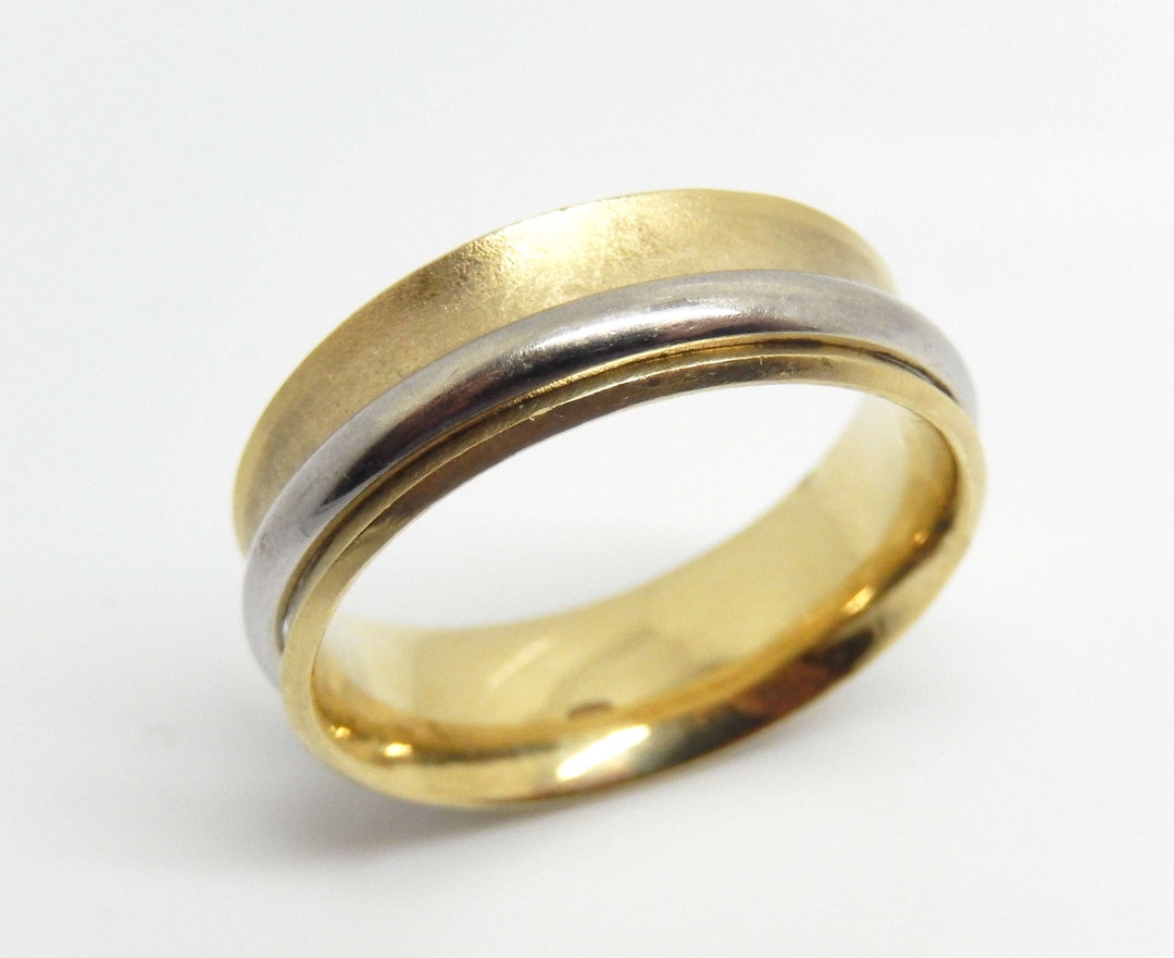 Gabriel Ofiesh Vintage 14K and 18K Men's Orbit Ring Size 10 - X7379 - Etsy