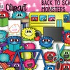School Clipart, Monster Clipart, Back to School, Kindergarten Clipart ...
