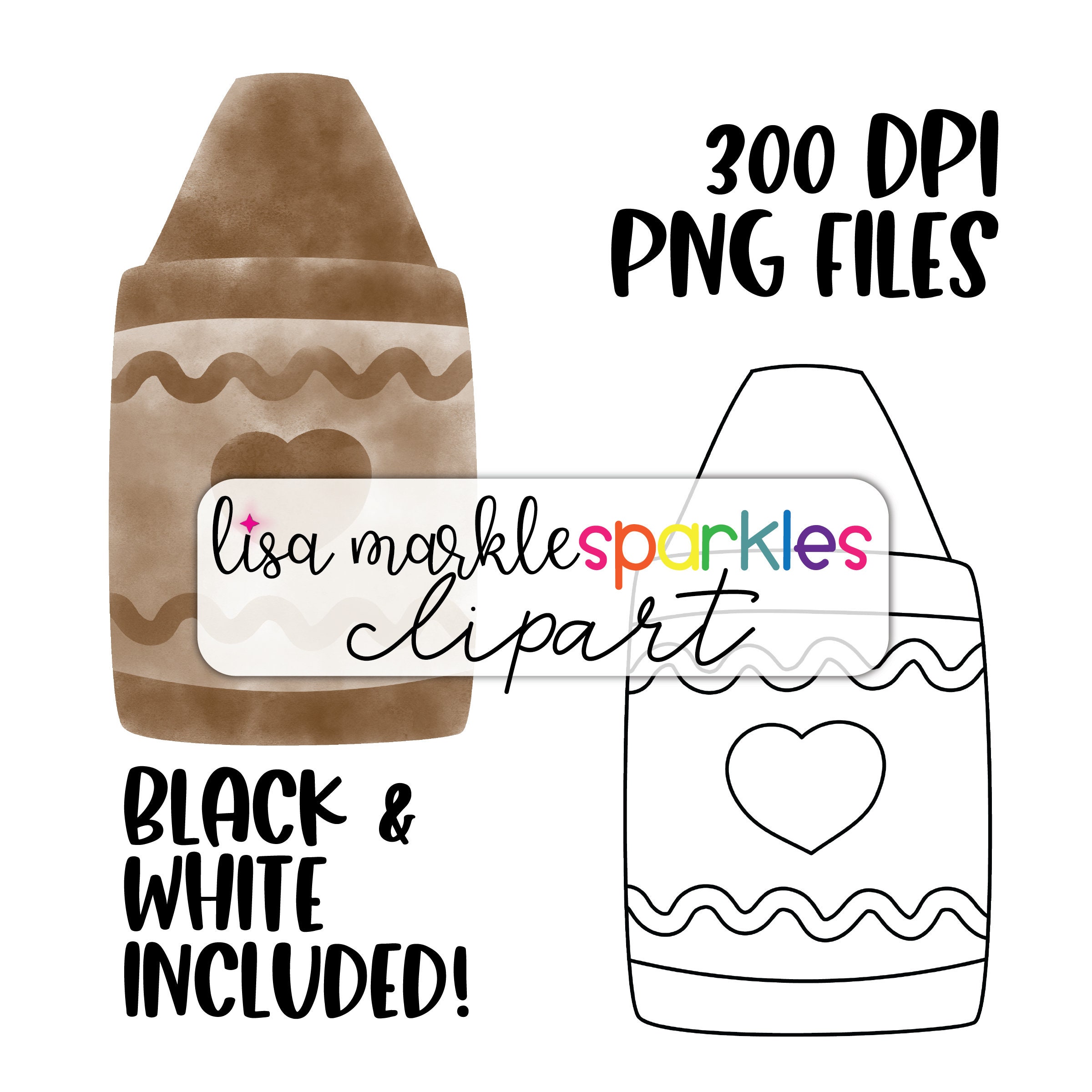 Watercolor Crayon Clipart Skin Tone Color Diverse - Etsy