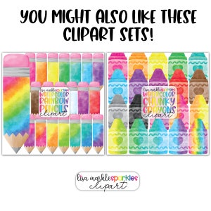 Watercolor Dry Erase Markers Clipart School Teacher Planner Art ...