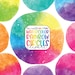 Watercolor Circle Splotches Clipart Rainbow Watercolor Washes Splashes ...