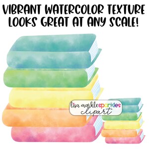 Watercolor First Day of Back to School Clipart Teacher Supplies Library ...