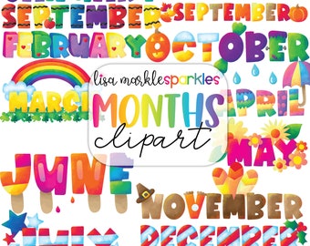 Watercolor Crayon Days of the Week Words Clipart Birthday Planner ...