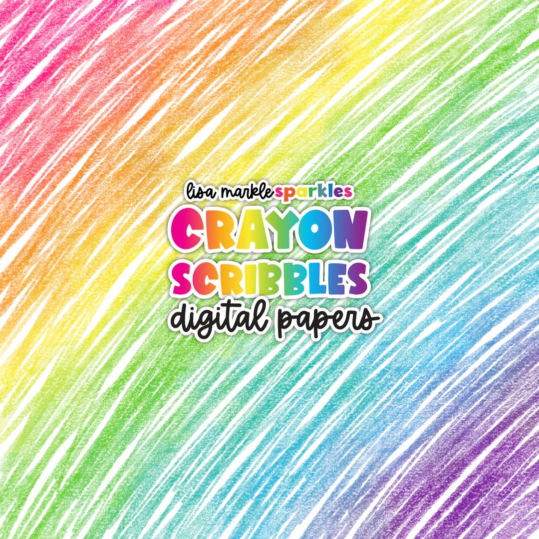 Crayon Digital Paper Backgrounds Back to School Crayon Texture ...