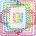 Watercolor Rainbow Curly Swirly Frame Border Clipart PNG Image Scribble ...