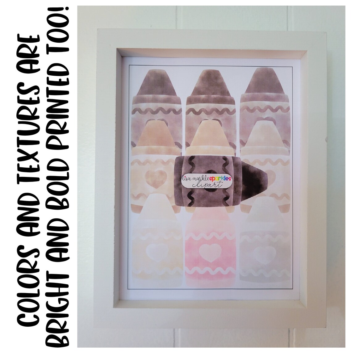 Watercolor Crayon Clipart Skin Tone Color Diverse - Etsy