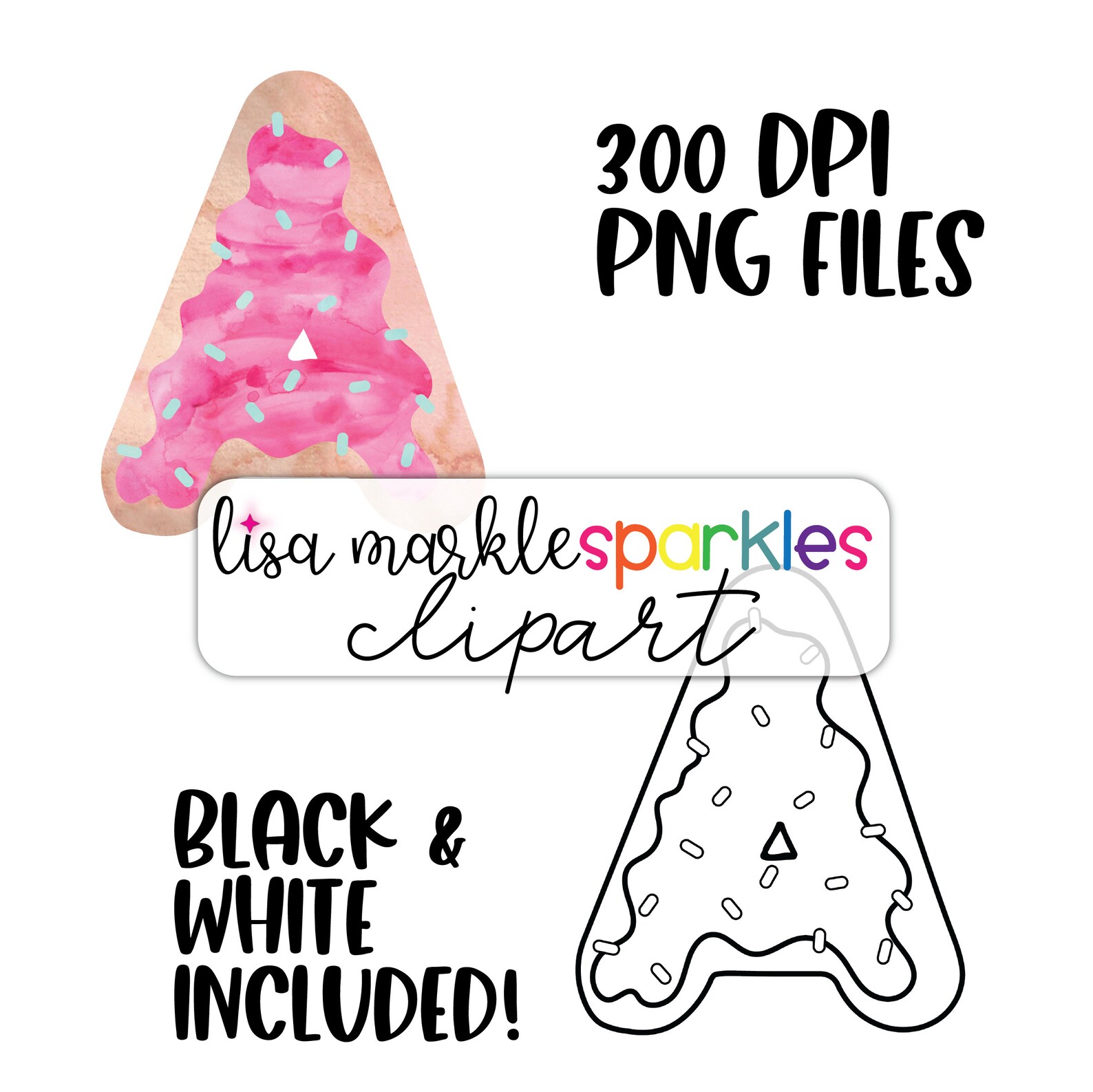 Watercolor Donut Alphabet Letters and Numbers Clipart - Etsy