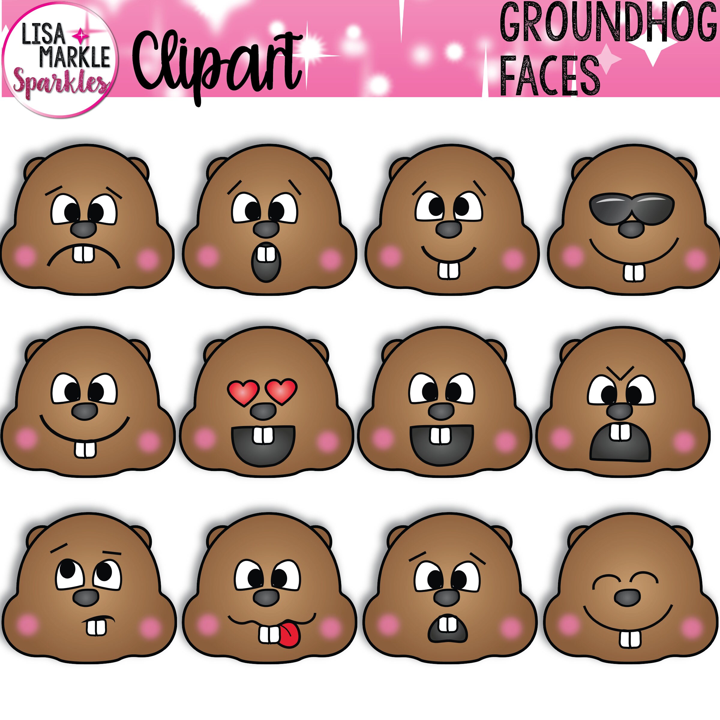 Cute Groundhog Clipart