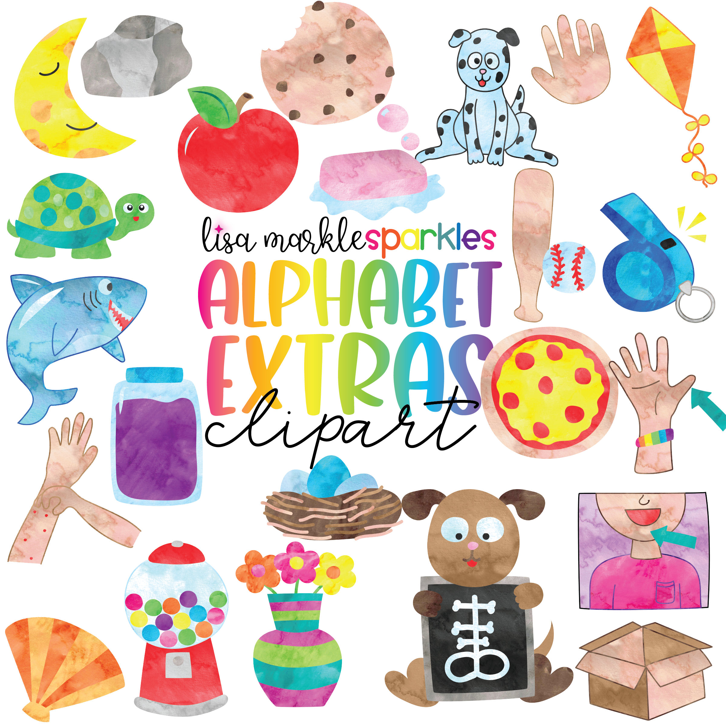 Alphabet Clipart, Digital Alphabet, Letters Clipart, Alphabet Images ...