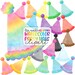 Watercolor Rainbow Birthday Party Hat Clipart Birthday Party ...