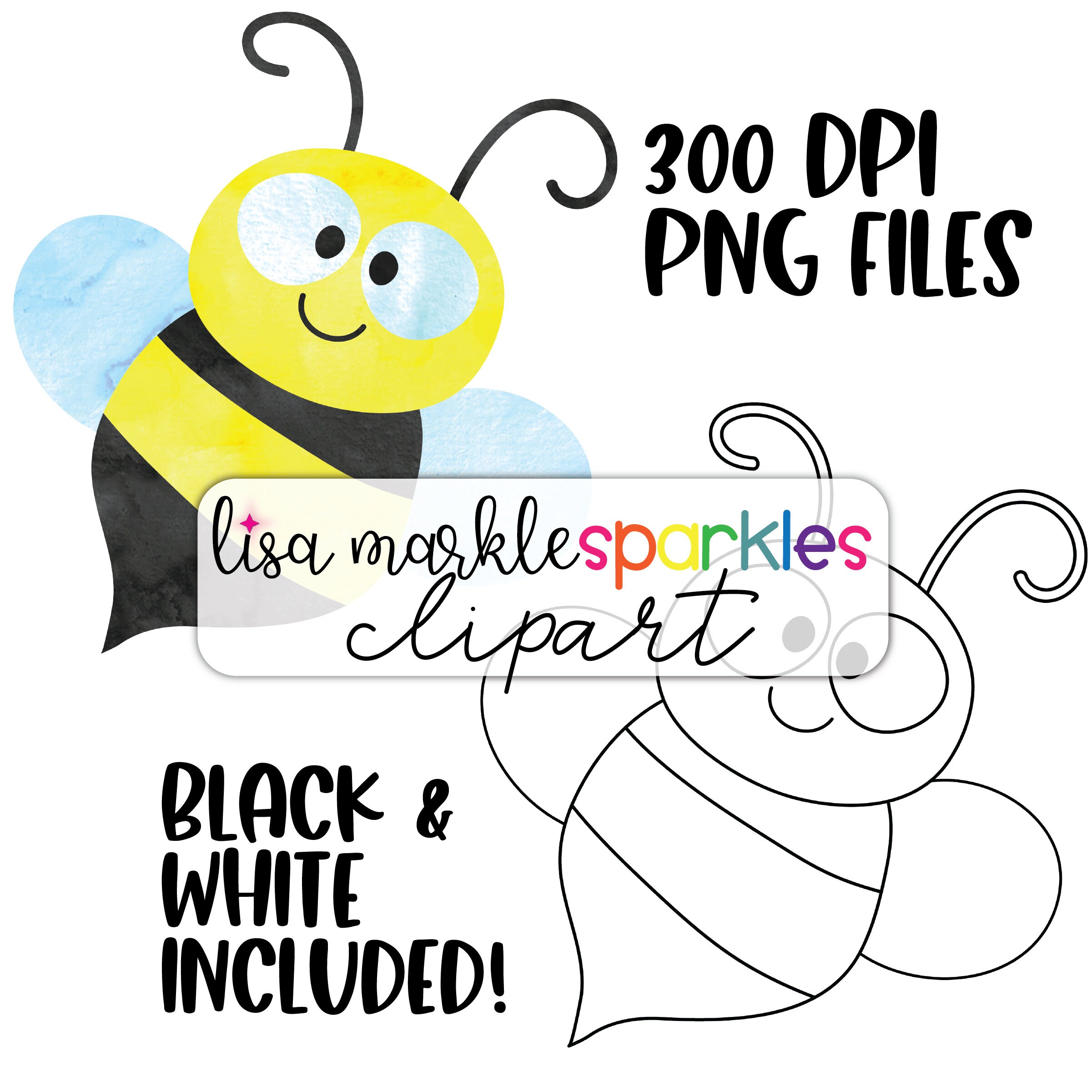 Watercolor Bug Clipart Watercolor Insect Clipart Spring | Etsy