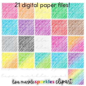 Crayon Digital Paper Backgrounds Back to School Crayon Texture ...