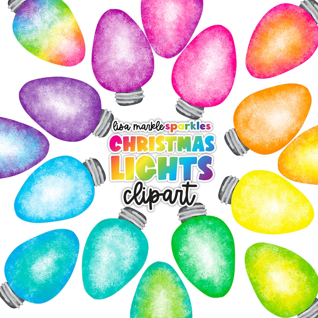 Watercolor Christmas Light Bulb Clipart PNG Image Christmas Holiday ...