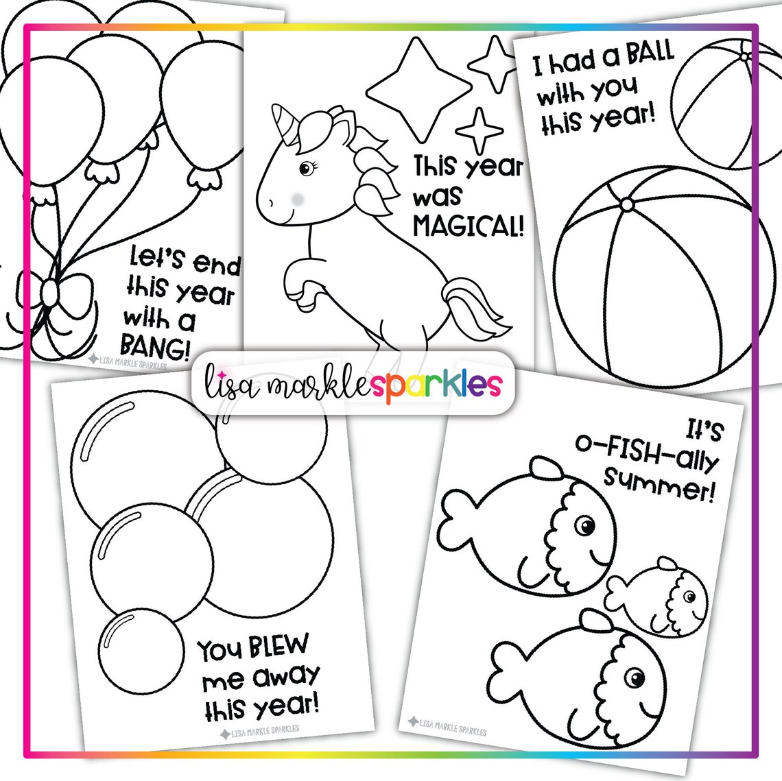 End of School Year Coloring Pages Printable Coloring Sheets - Etsy