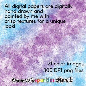 Watercolor Washes Splotchy Digital Paper Backgrounds Textures Rainbow ...