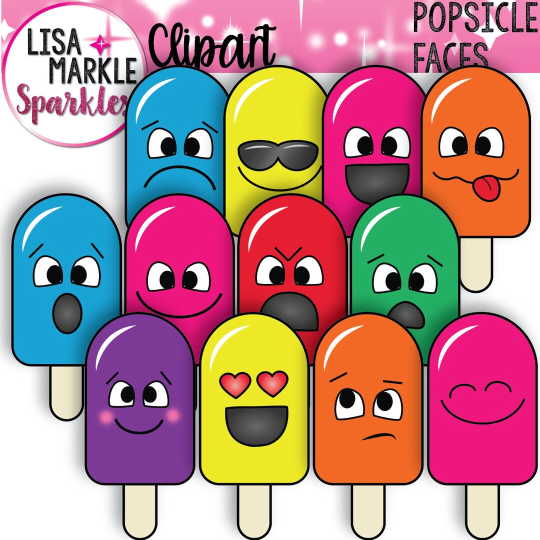 Emoji Clipart, Emotion Clipart, Emotion Faces Clipart, Popsicle Clipart ...