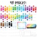 Watercolor Dry Erase Markers Clipart School Teacher Planner Art ...