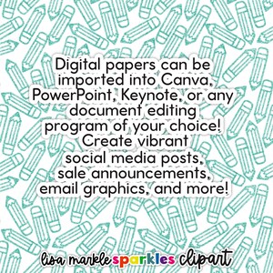 Crayon Pencil Doodles Digital Paper Backgrounds Back to School Crayon ...