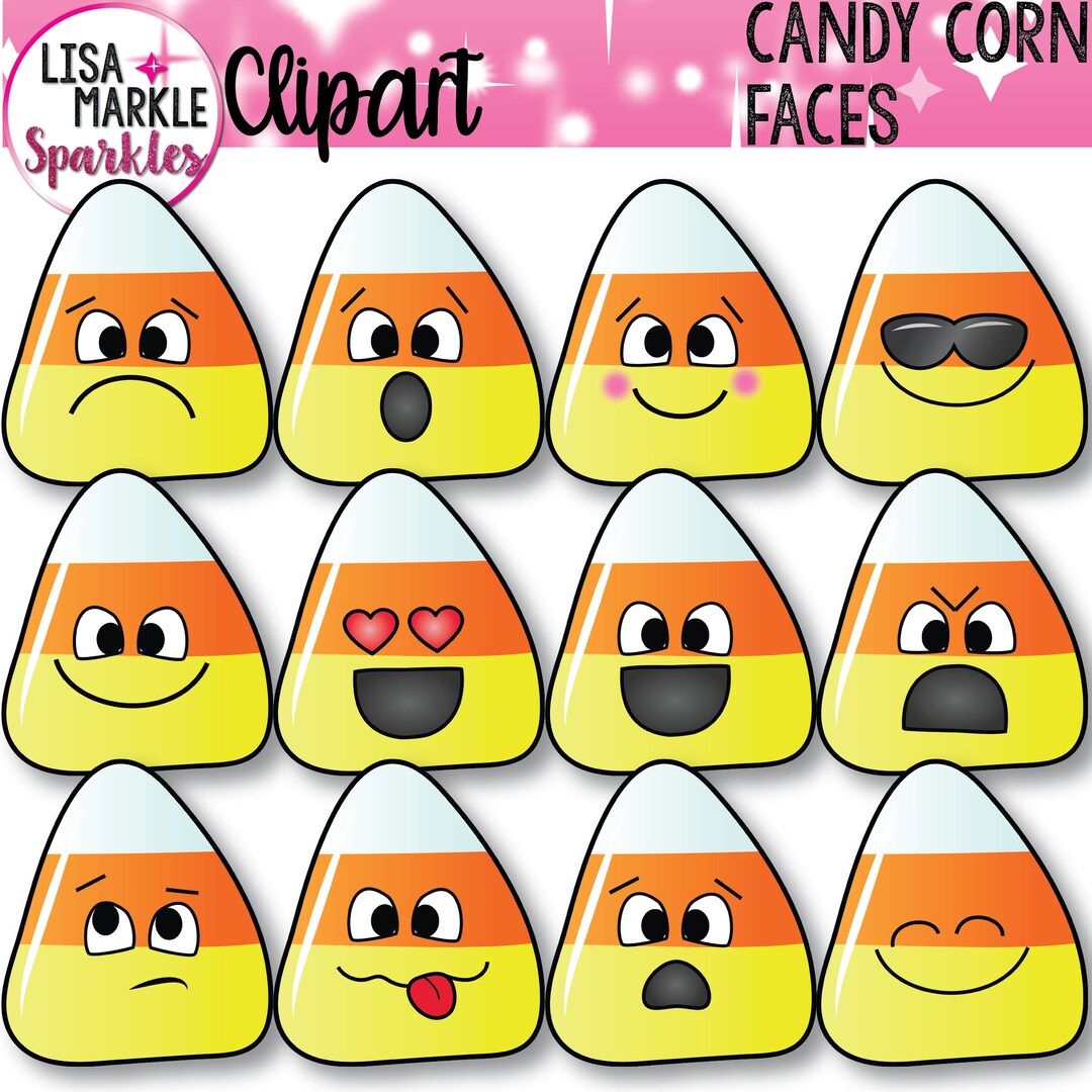 Emotions Clipart, Feelings Clipart, Candy Corn Clipart, Halloween ...