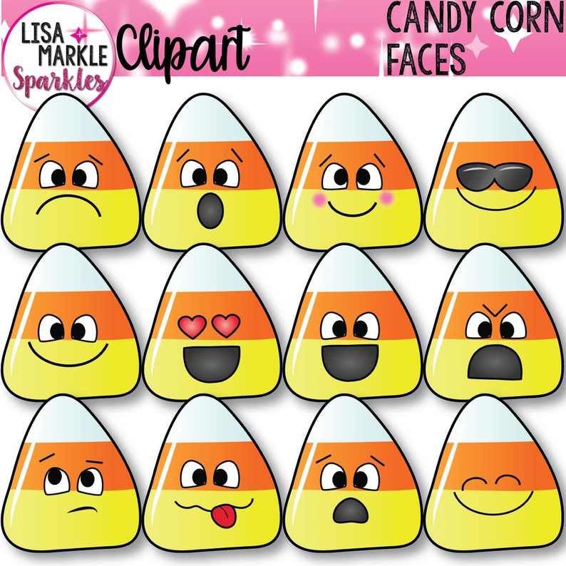 Emotions Clipart Feelings Clipart Candy Corn Clipart - Etsy Canada