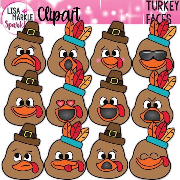 Turkey Clipart - Etsy