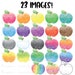 Watercolor Rainbow Apple Clipart PNG Image Fall Autumn Food Fruit Back ...