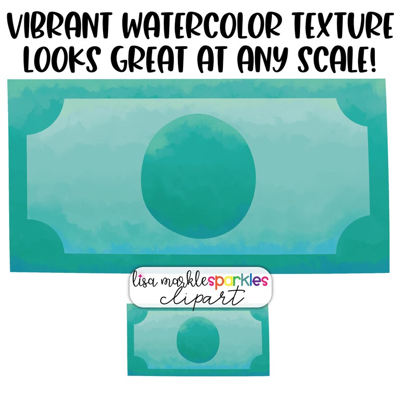 Watercolor Rainbow Money Shopping Pay Day Planner Dollar Bill - Etsy