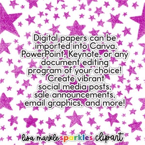 Crayon Star Digital Paper Backgrounds Back to School Crayon Stars ...