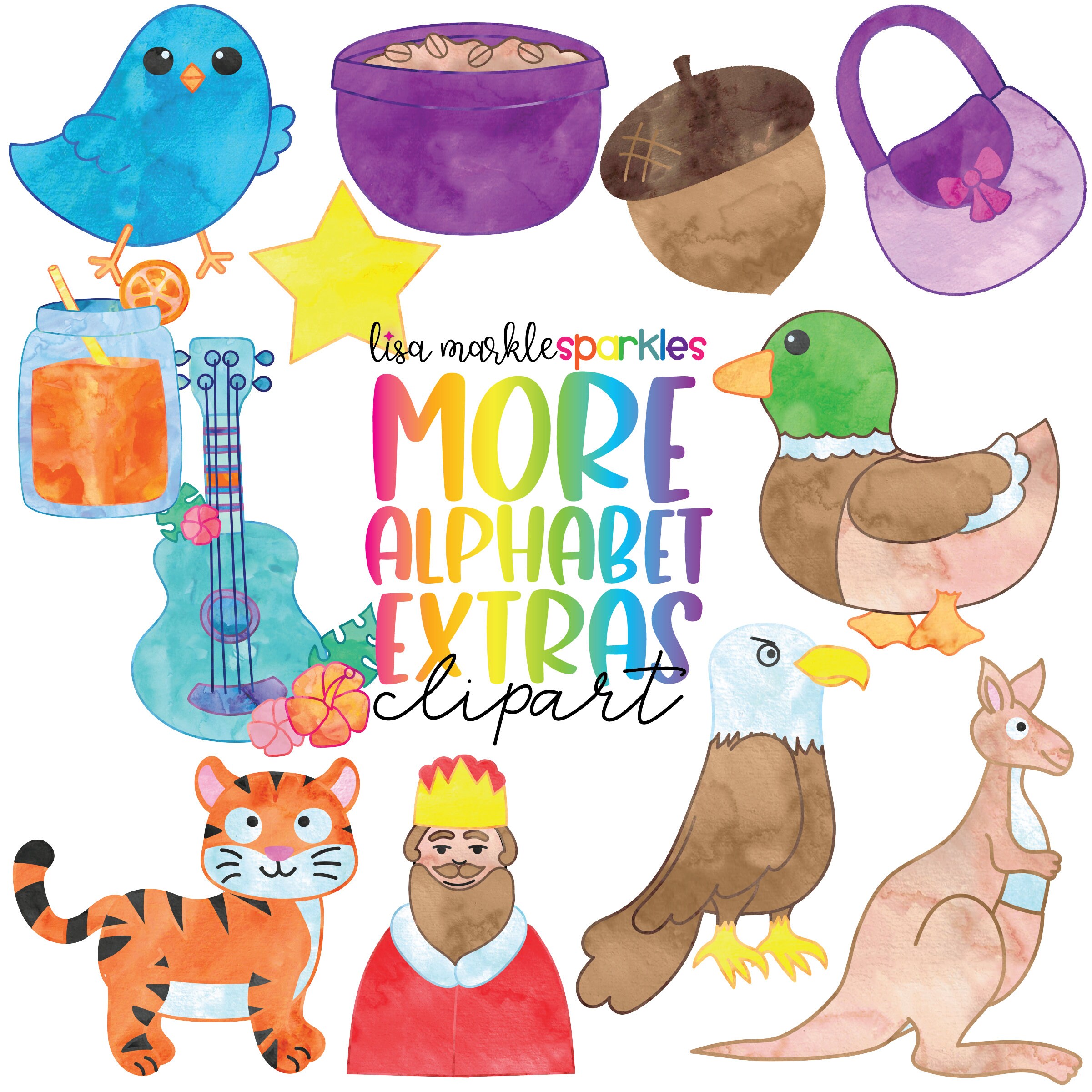 Alphabet Clipart Digital Alphabet Letters Clipart Alphabet - Etsy