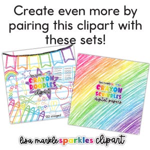 Crayon Star Digital Paper Backgrounds Back to School Crayon Stars ...