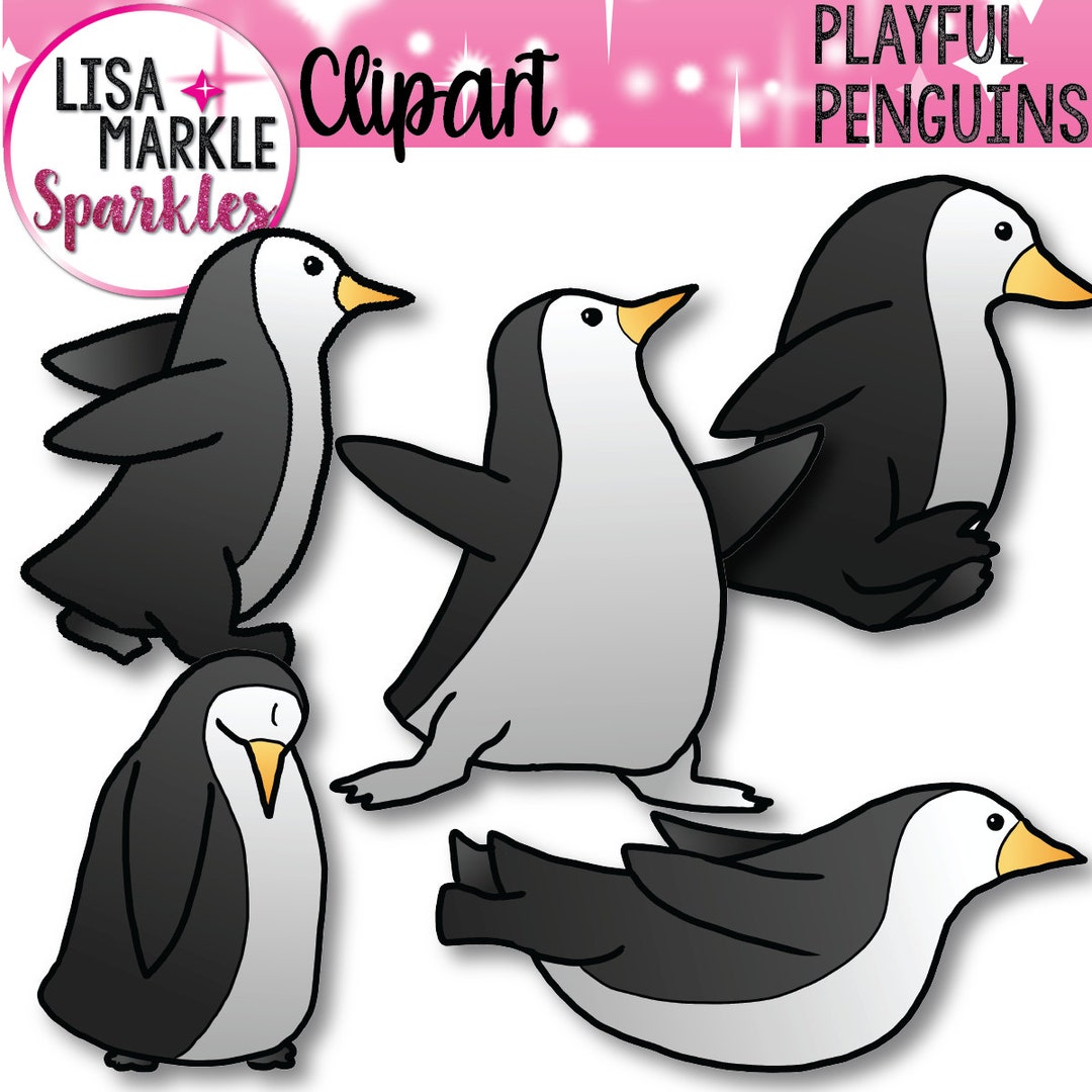 Penguin Clipart - Etsy