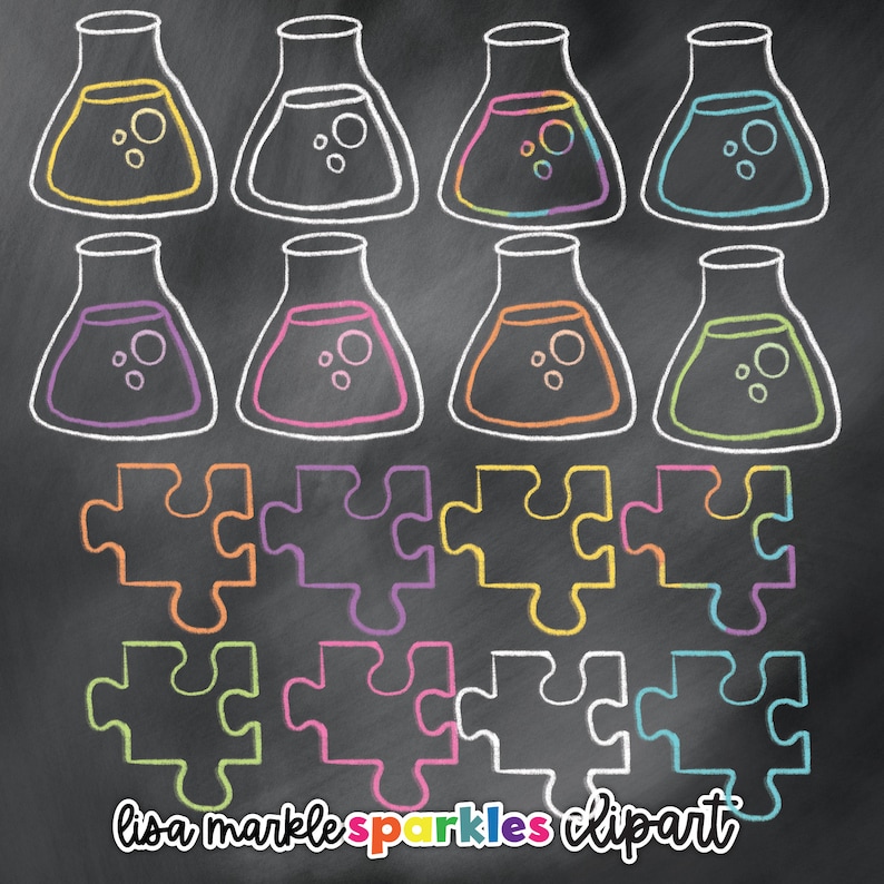 Chalkboard Doodles Clipart Back to School Teacher Classroom Chalkboard ...