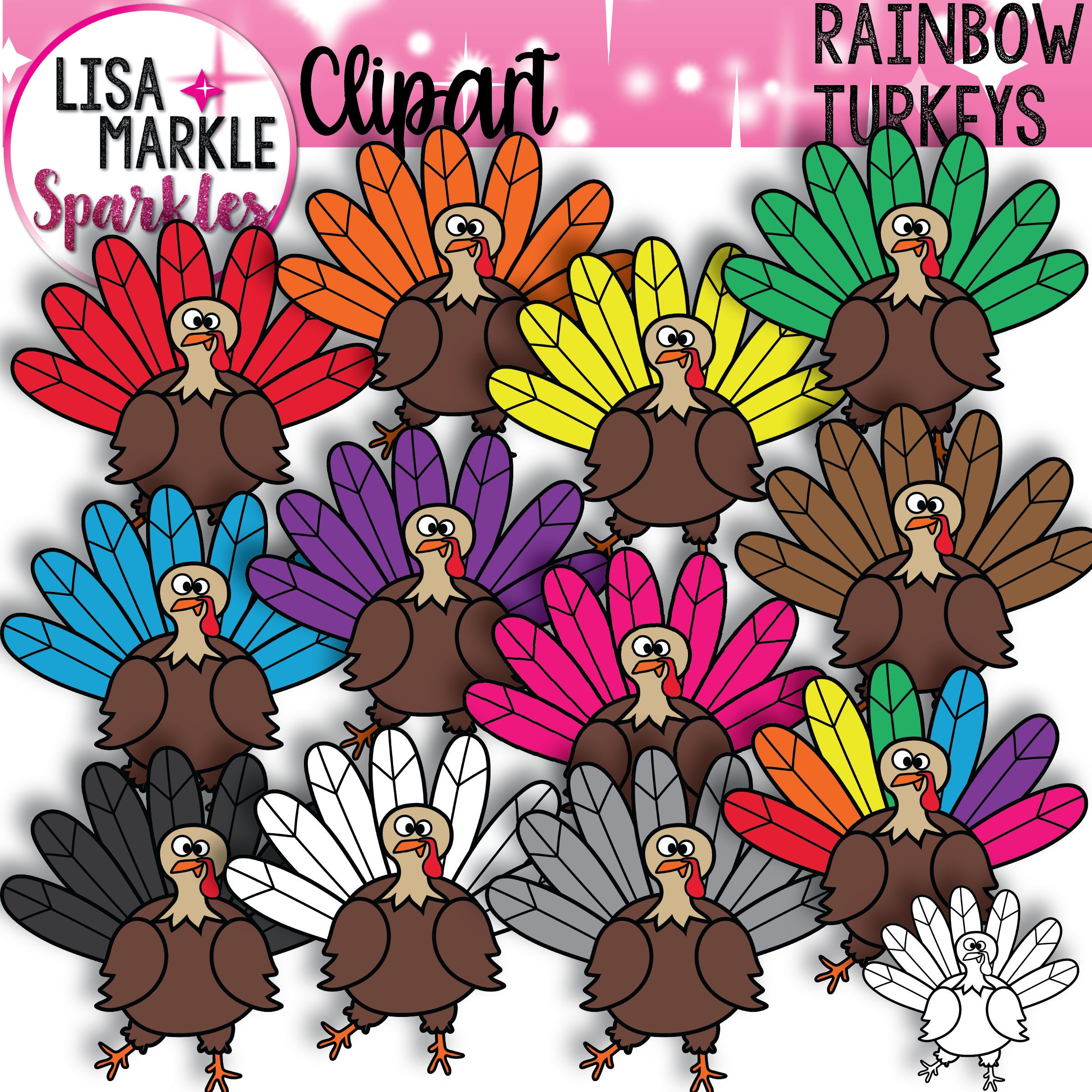 November Turkey Clipart