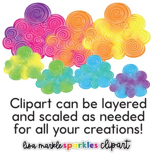 Watercolor Rainbow Cloud Clipart Rain Weather Spring Rainy Day Cloud ...