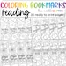 Reading Library Coloring Bookmarks to Color Printable PDF Digital ...