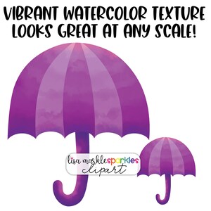 Umbrella Clipart - Spring Watercolor Rainbow Rain Weather Season ...