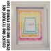 Watercolor Rainbow Rectangle Scallop Frame Border Clipart PNG Image ...