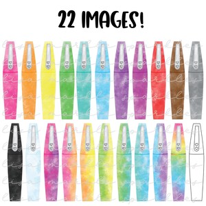 Watercolor Flair Pen Clipart PNG Image Office School Supplies Teacher ...