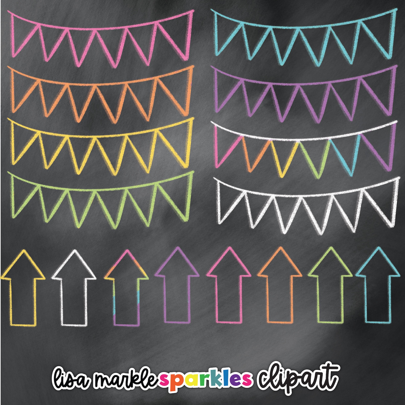Chalkboard Doodles Clipart Back to School Teacher Classroom Chalkboard ...