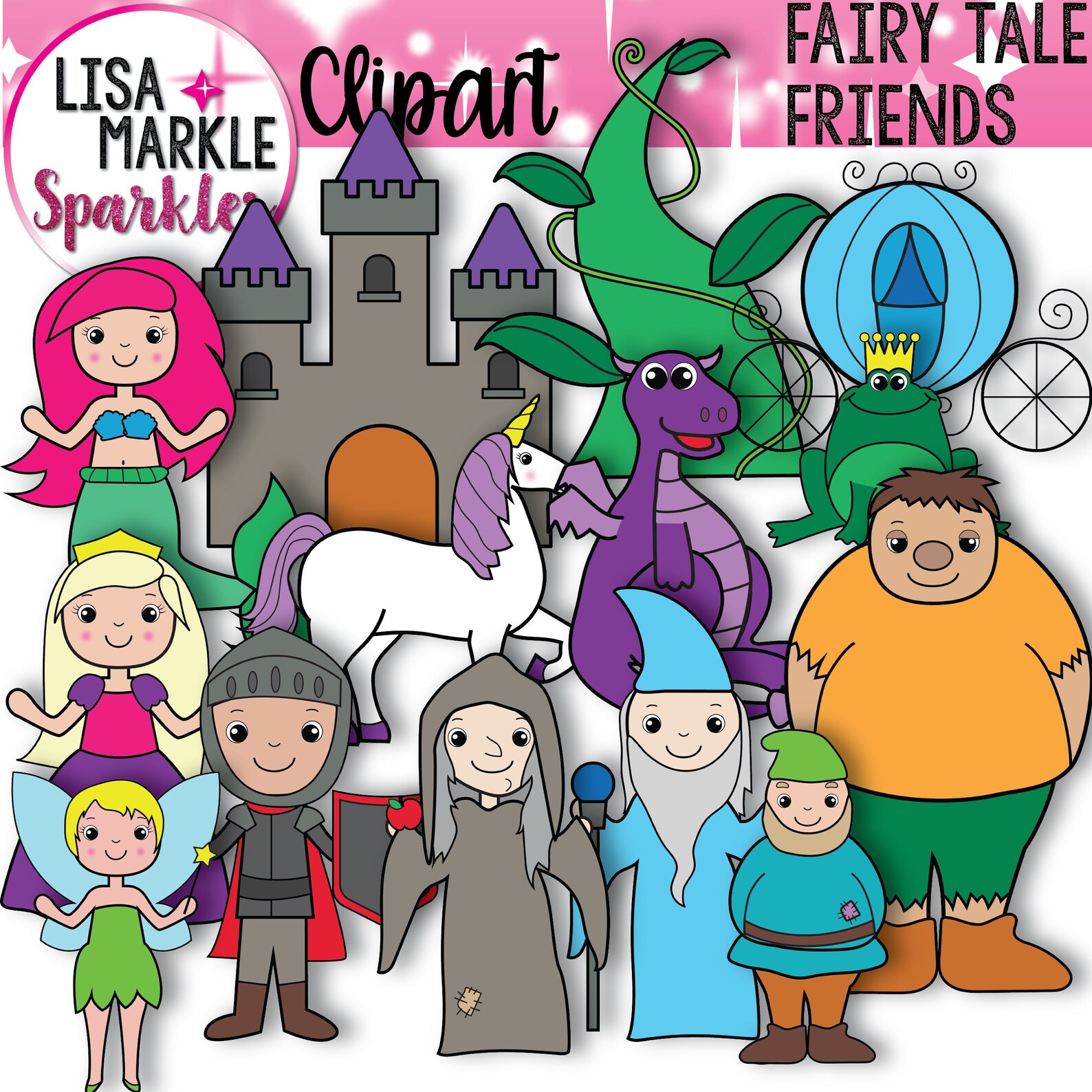 Fairy Tale Clipart, Princess Clipart, Story Clipart, Medieval Clipart ...