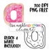 Watercolor Donut Lowercase Alphabet Letters and Numbers Clipart ...