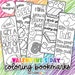 Valentine's Day Bookmarks to Color Coloring Activity Printable for Kids ...
