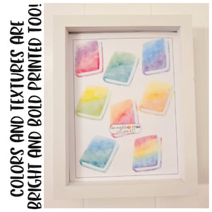 Watercolor Book Clipart School Library Reading Bookshelf Book Worm ...