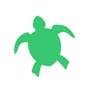 Sea Turtle Die Cuts - Choose Your Size & Color - Paper Crafts ...