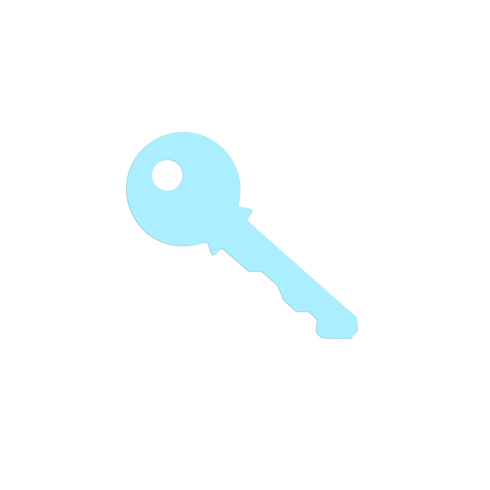 Key Die Cuts 24pc Set Choose Your Size & Color Bulletin | Etsy